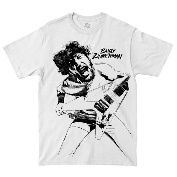 Bailey Scream Oversized White Tee – Bailey Zimmerman